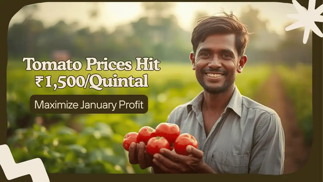 Tomato Prices Hit ₹1,500/Quintal: Maximize January Profit – Cropthetomato